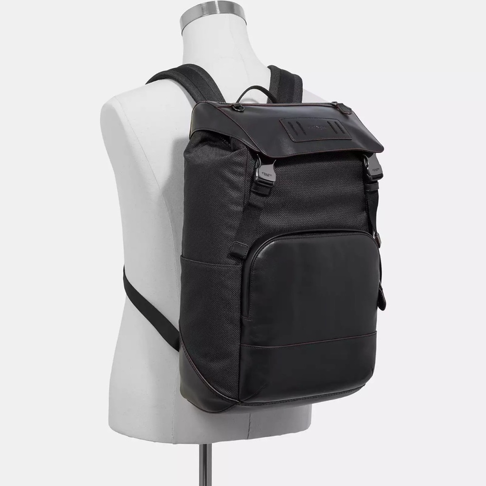 Coach Terrain Roll Top Backpack - Gem